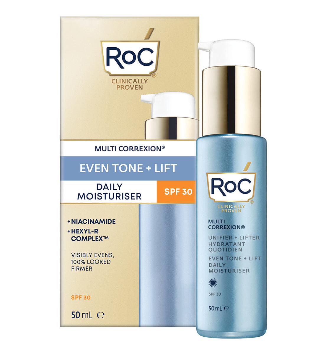MULTI CORREXION® EVEN TONE + LIFT CREMA DE DÍA FPS 30 – Roc España